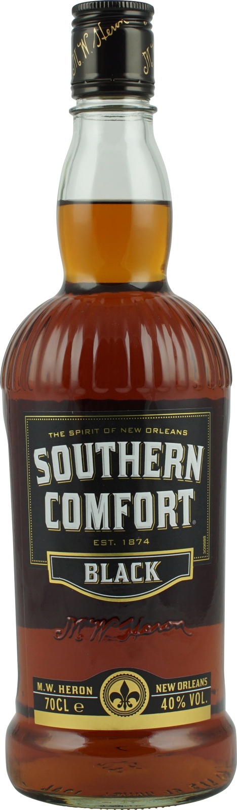 Southern Comfort Black 0,7 Liter, 40 % Vol. mit Mason J