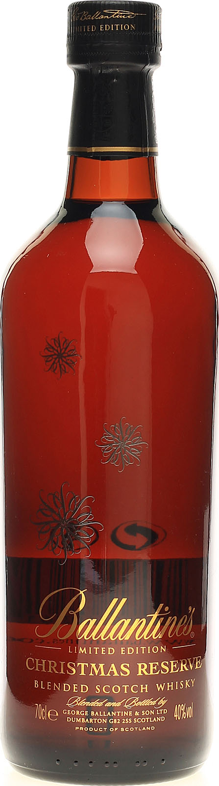 Ballantines Christmas Reserve Scotch Whisky, hervorrage