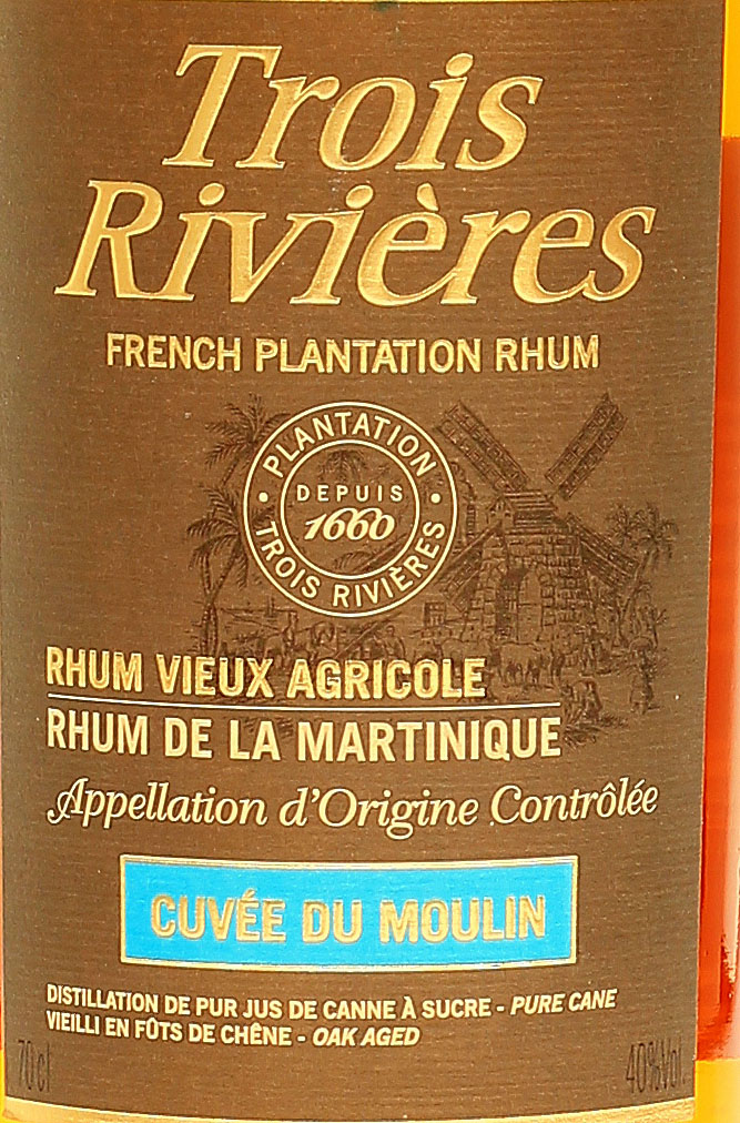Trois Rivieres Vieux Cuvee du Moulin, karibischer Rum
