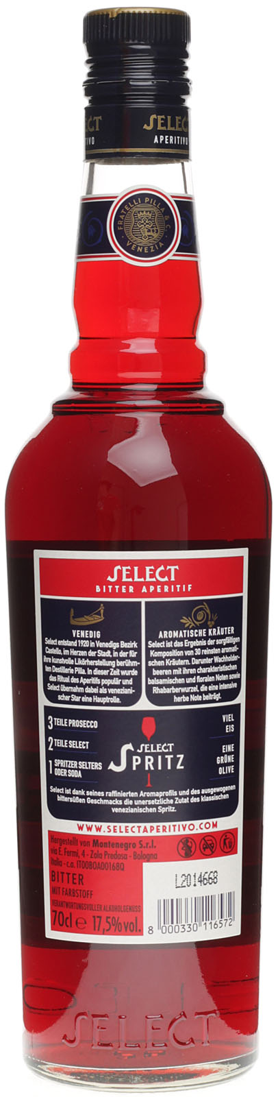 Montenegro Select Bitter Aperitif 0,7 Liter bei uns im