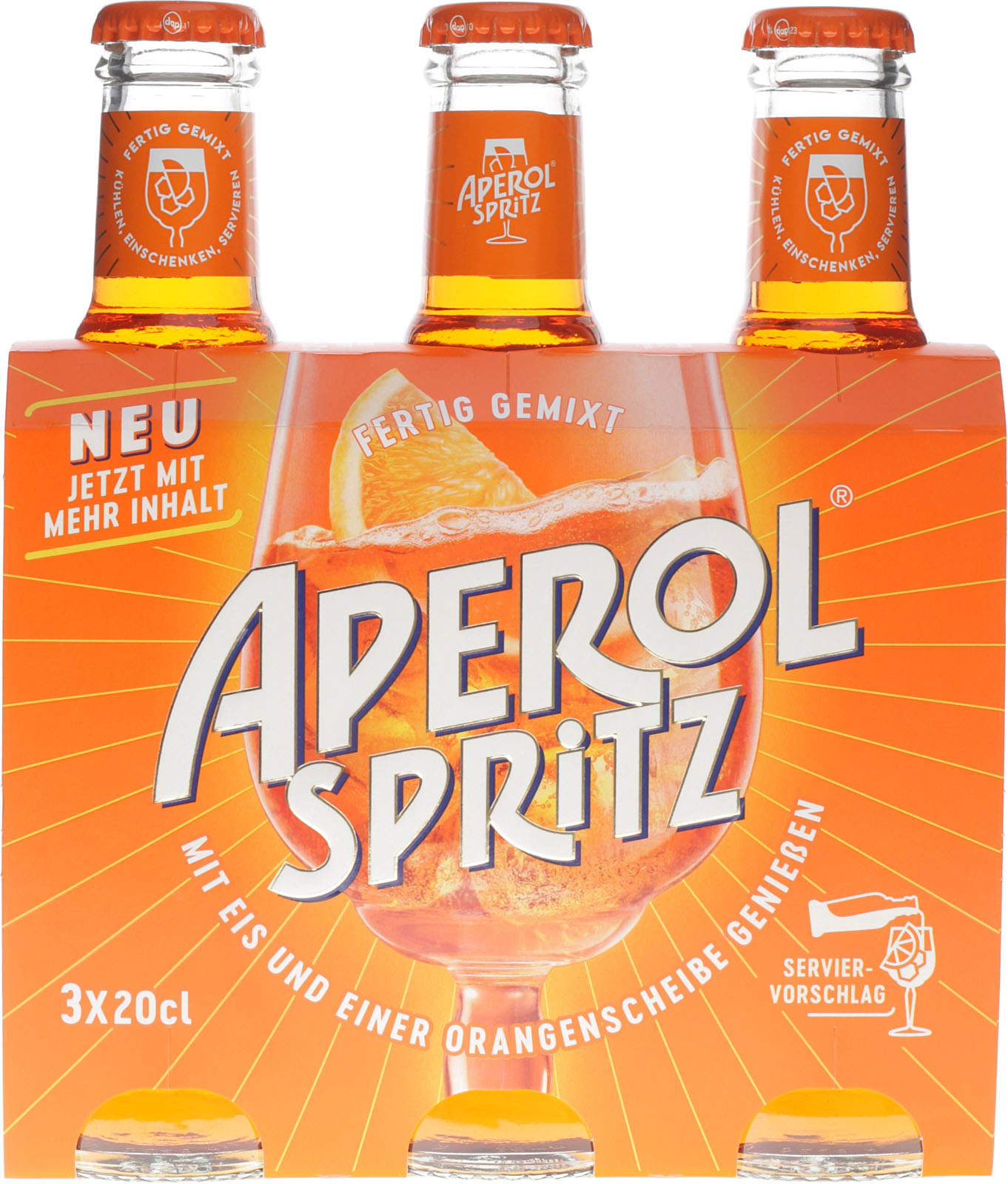 Aperol Aperitif der Klassiker hier schon fertig gemixt