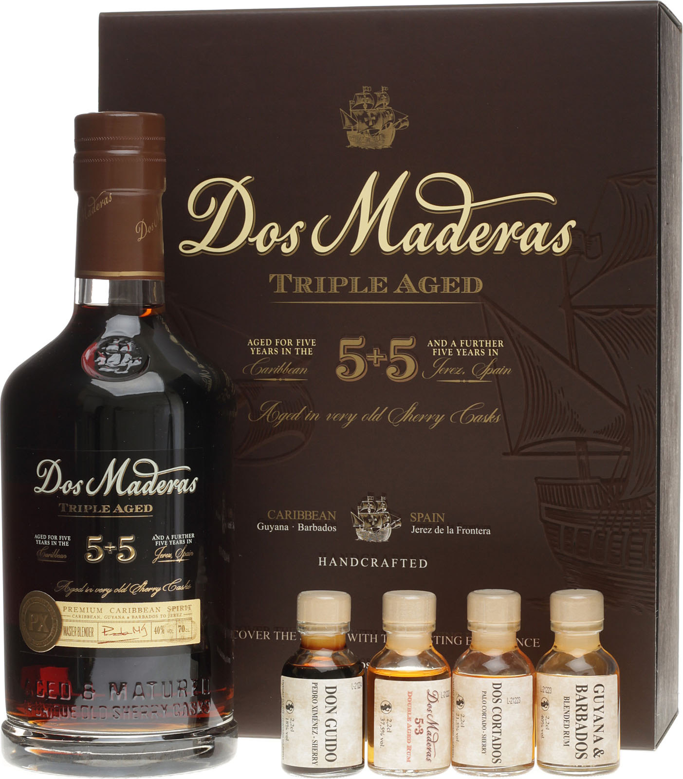 Dos Maderas PX 5 + 5 Jahre 0,7 Liter + Tasting Set bei
