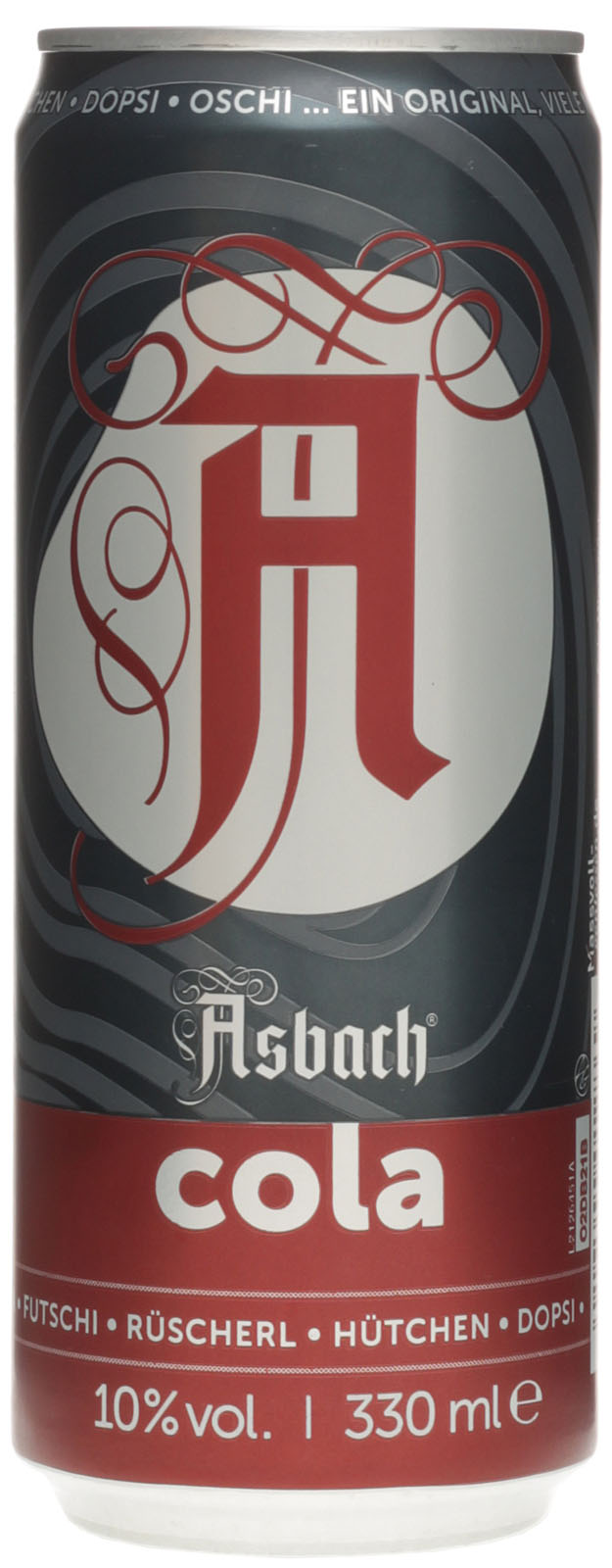 Asbach Cola Original Dose - Futschi, Rüscherl, Hütchen