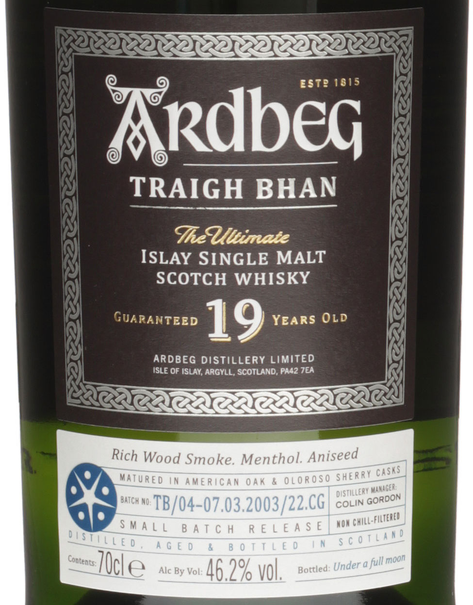 Ardbeg Traigh Bhan 19 Jahre Batch 4, streng limitierte