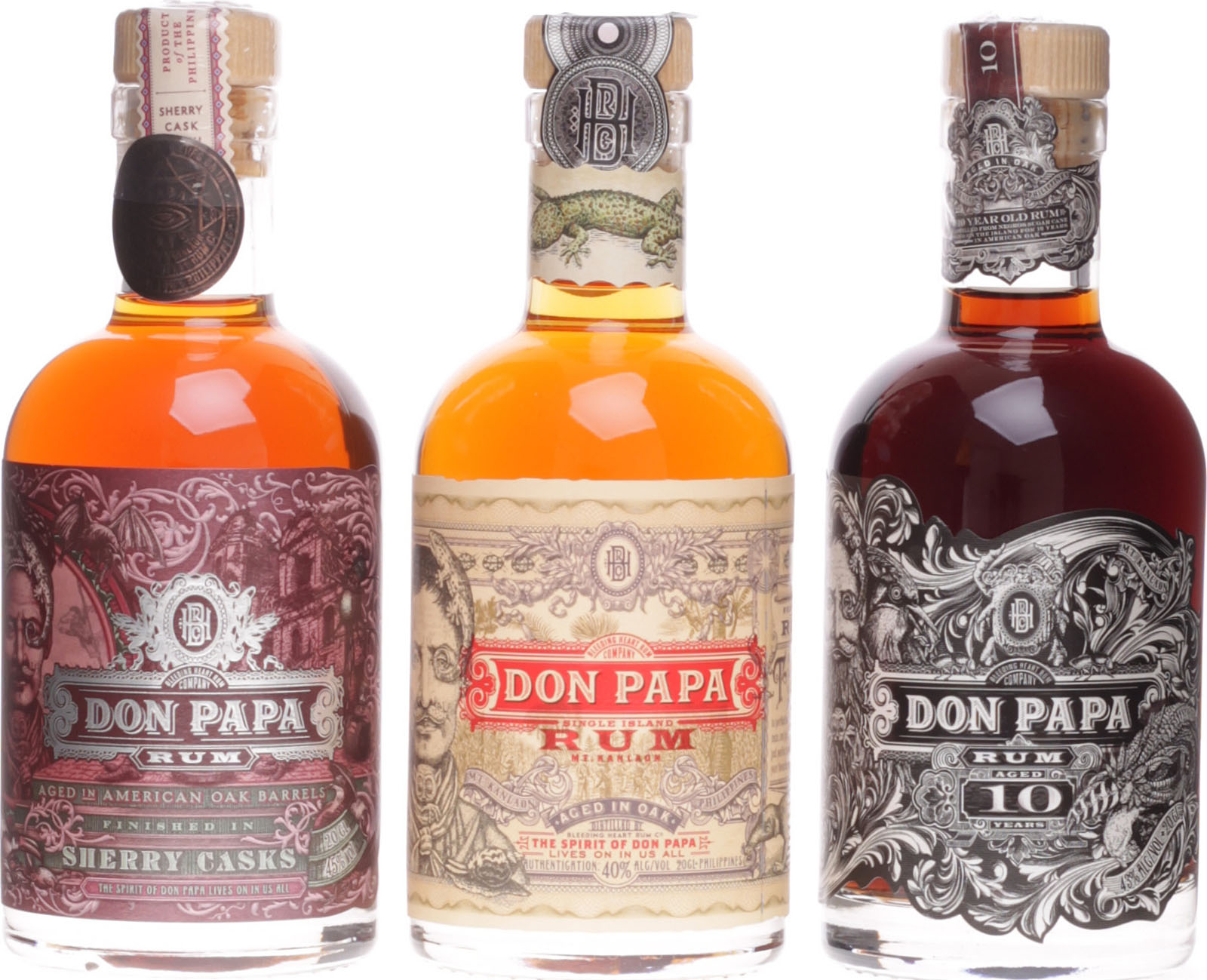 Don Papa Premium Tasting Set 3 x 0,2 Liter 42,66 % Vol.