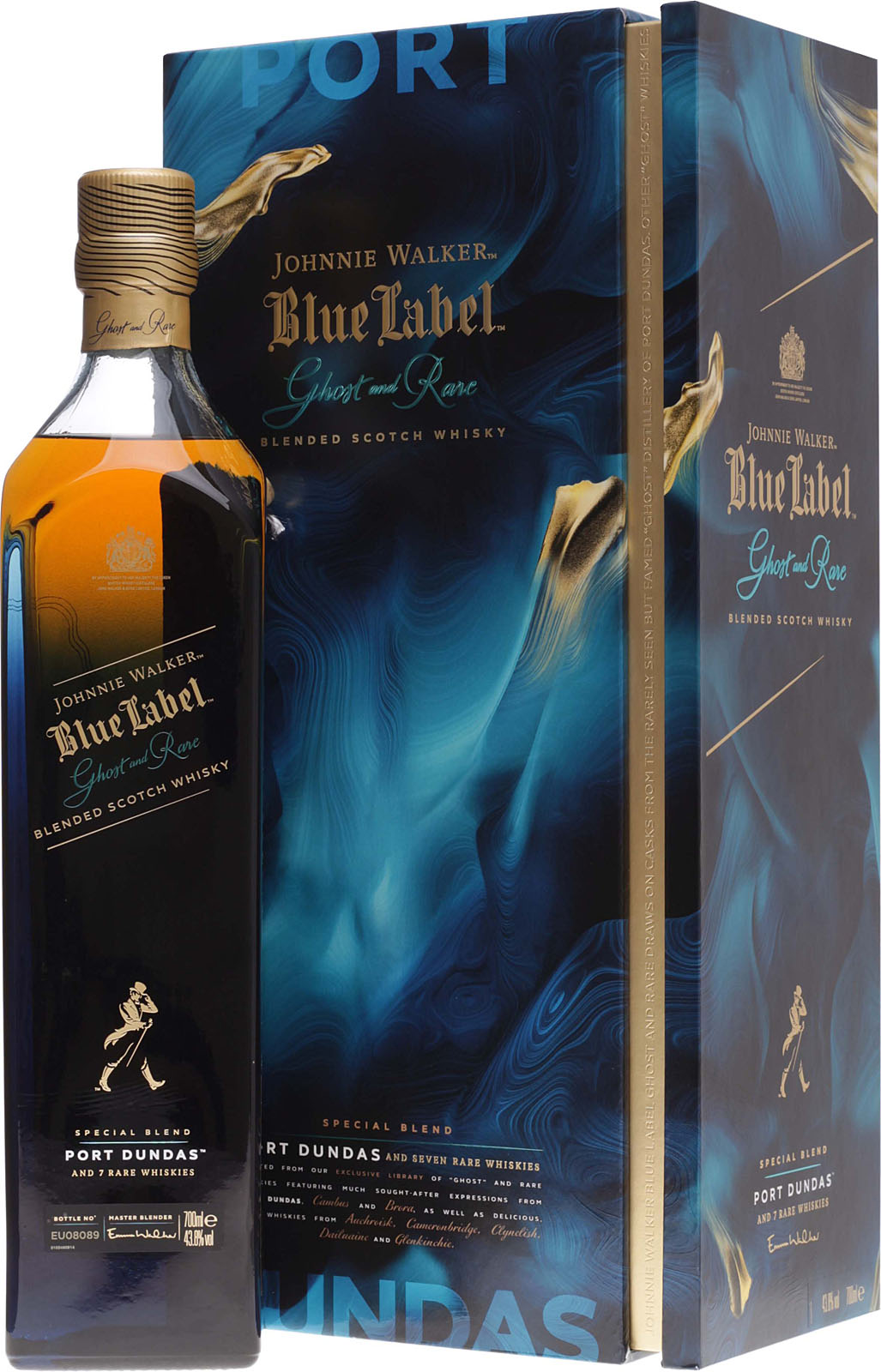 Johnnie Walker Blue Label Ghost and Rare Port Dundas ka