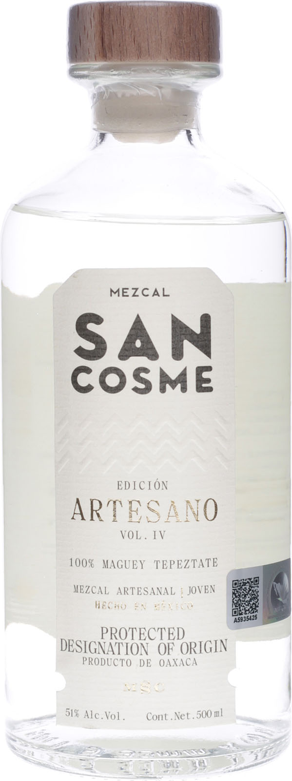 San Cosme Mezcal Artesano 4. Edition 0,5 Liter im Shop