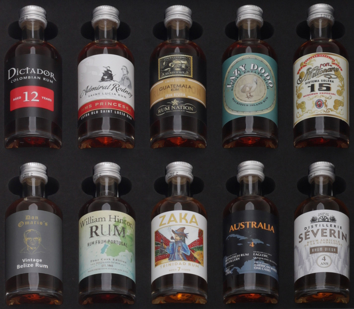 The Rum Box World Class Tasting Set 1 10x 0,05 Liter ka