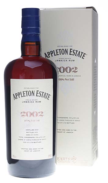 Appleton Estate 2002 kommt hier im Spirituosen Online S