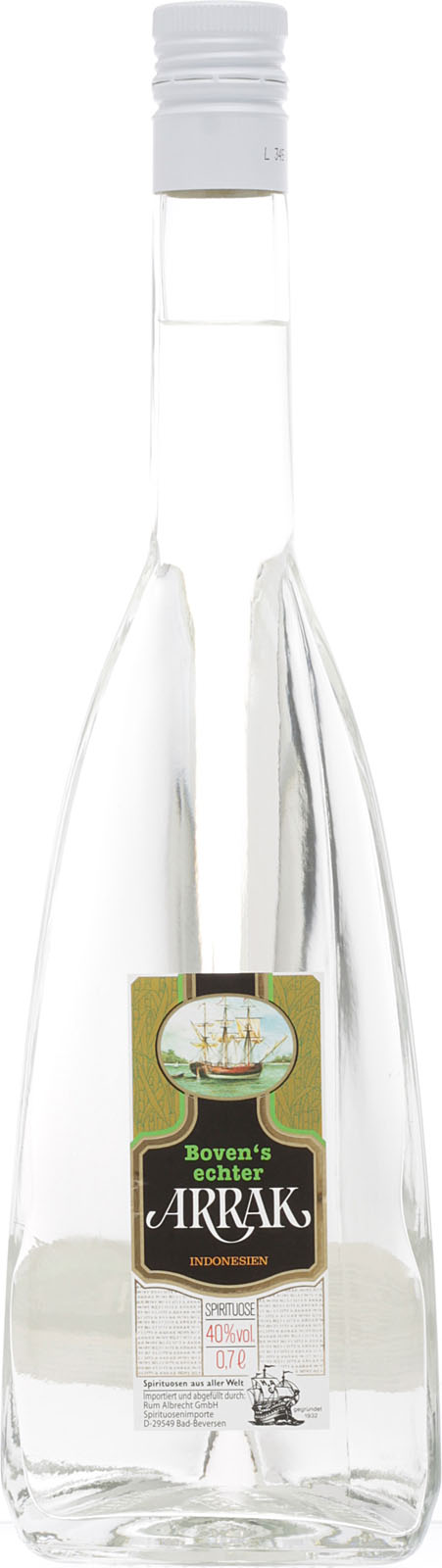 Bovens echter Arrak 0,7 L 40 % Vol. - Arrak Schnaps