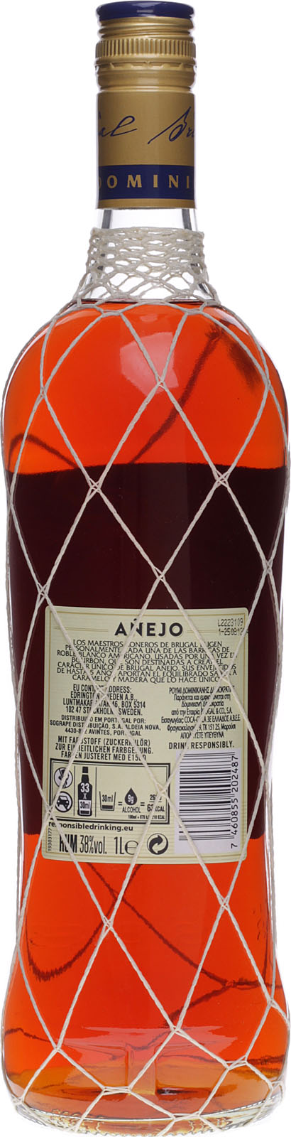 Brugal Anejo Rum in der 1,0 Liter Flasche - Edler Anejo