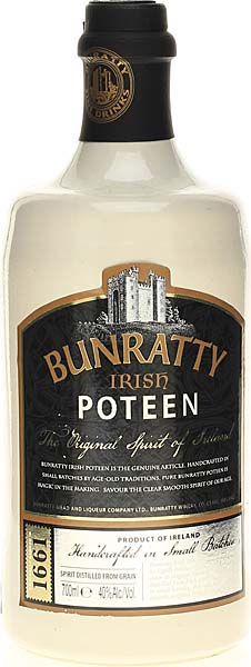 Bunratty Irish Potcheen Spirit 0,7 Liter 40 % Vol.