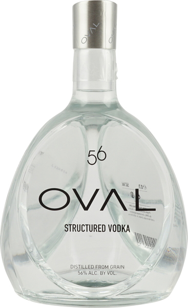 Oval 56 mit 0,7 Liter und 56 % Vol. - starker Vodka aus