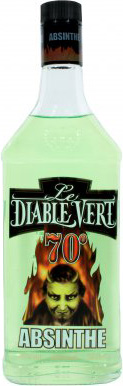 Das Diable Absinth Grün ist ein starker Absinth mit 70%