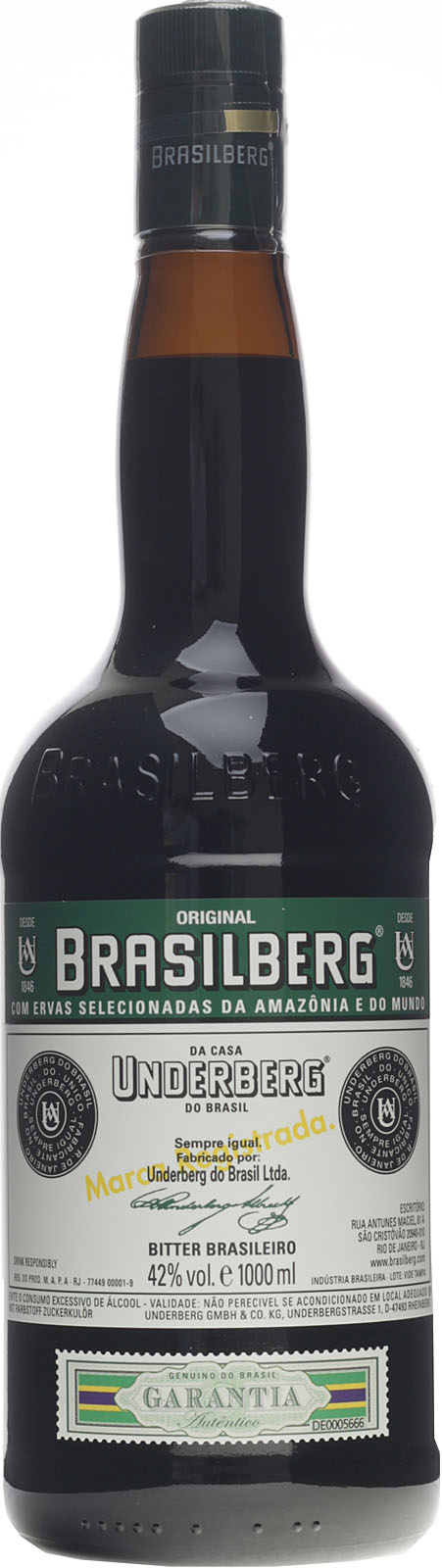 Brasilberg da Casa Underberg do Brasil 1L 42%