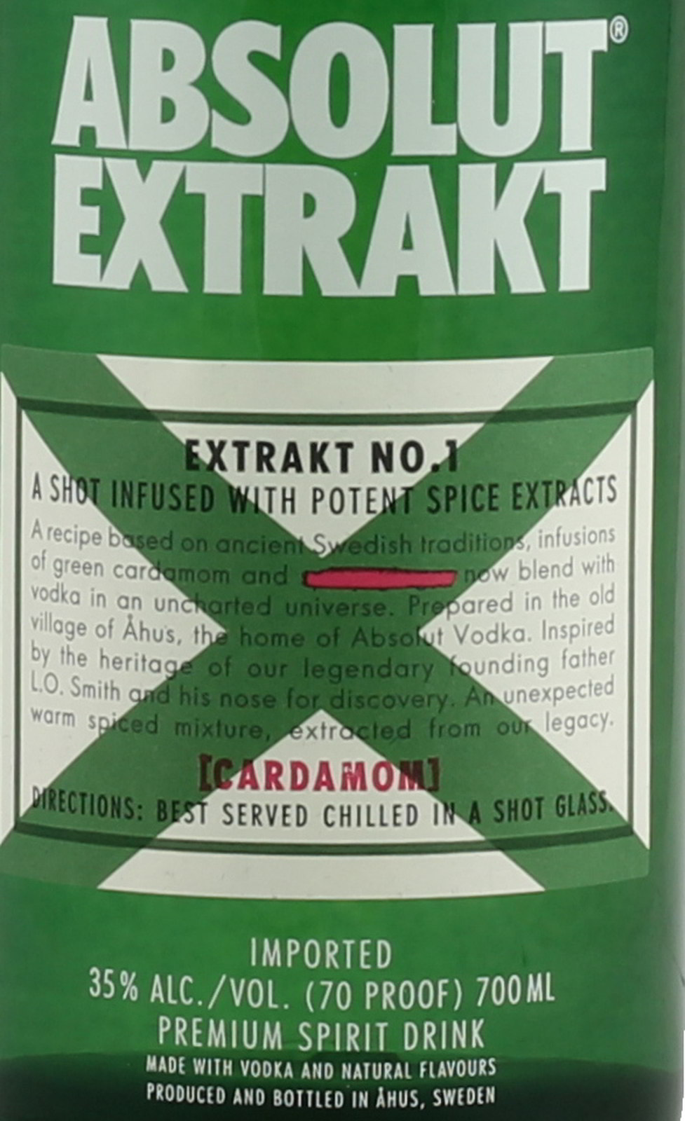 Absolut Extrakt, neu, gewagt Absolut Vodka mit würzigen