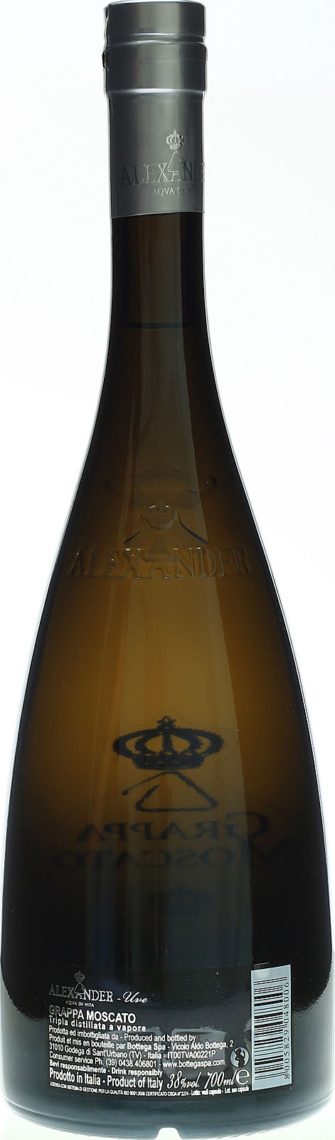 Alexander Grappa Moscato Monovarietale hier im Shop
