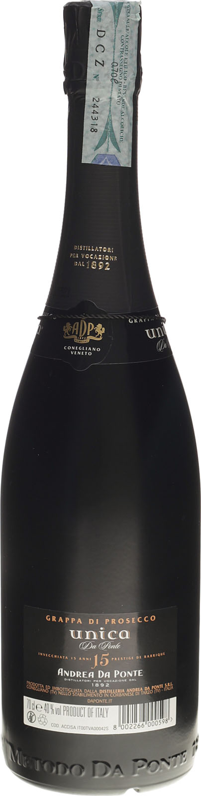 Andrea da Ponte Grappa di Prosecco Unica günstig kaufen