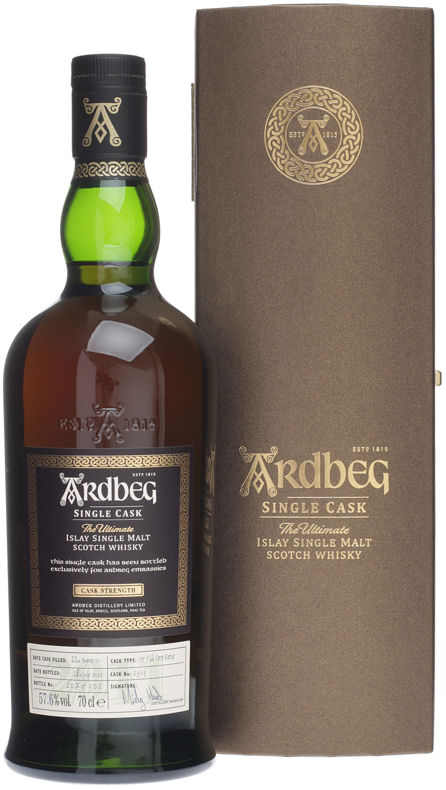 Ardbeg Single Cask 2303/2011 – Embassy Edition 0,7 Lite