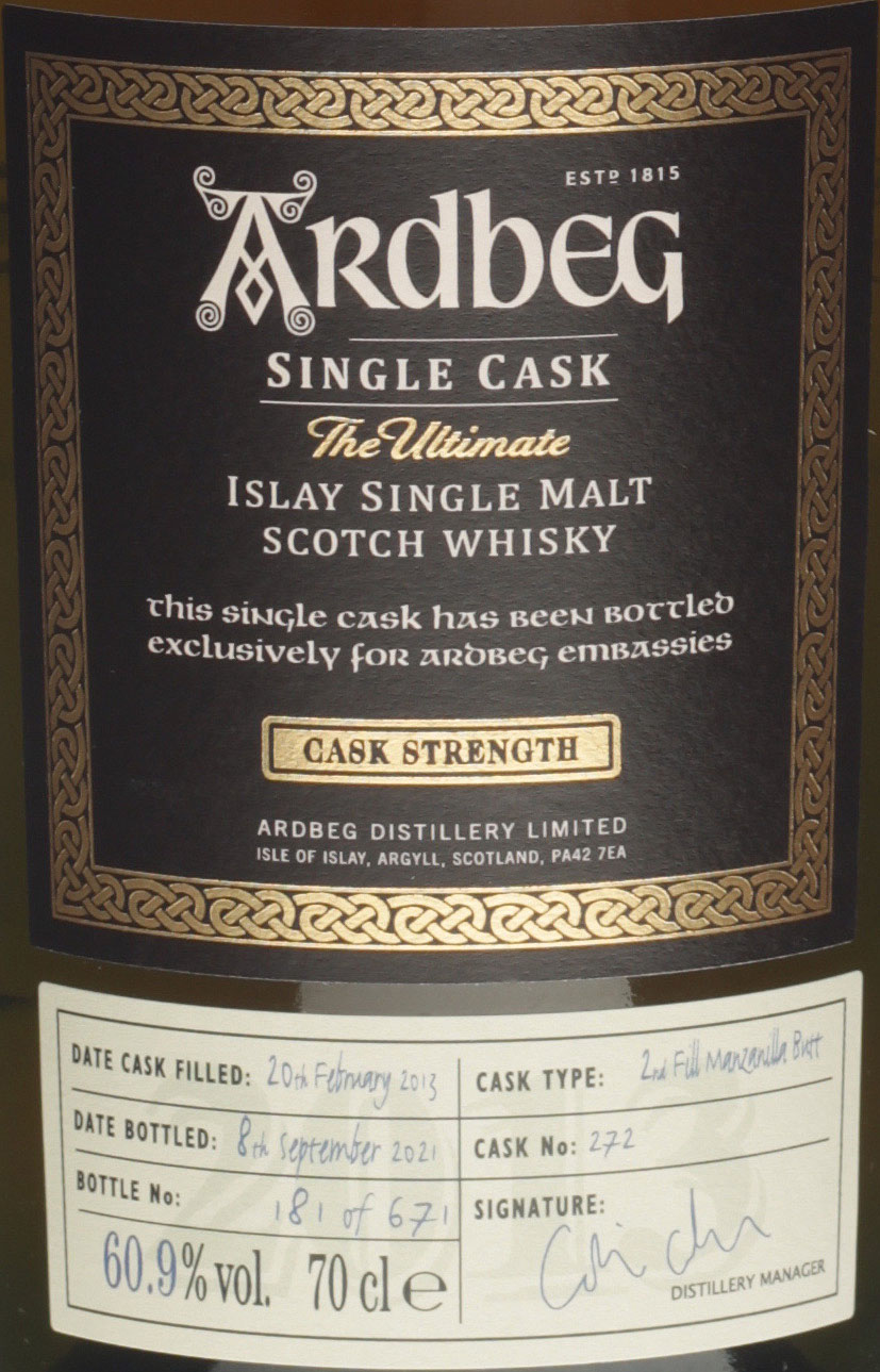 Ardbeg Single Cask No. 272 bei uns im Shop kaufen.
