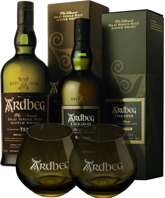 Ardbeg Set bestehend aus Ardbeg Uigeadail Ardbeg TEN un