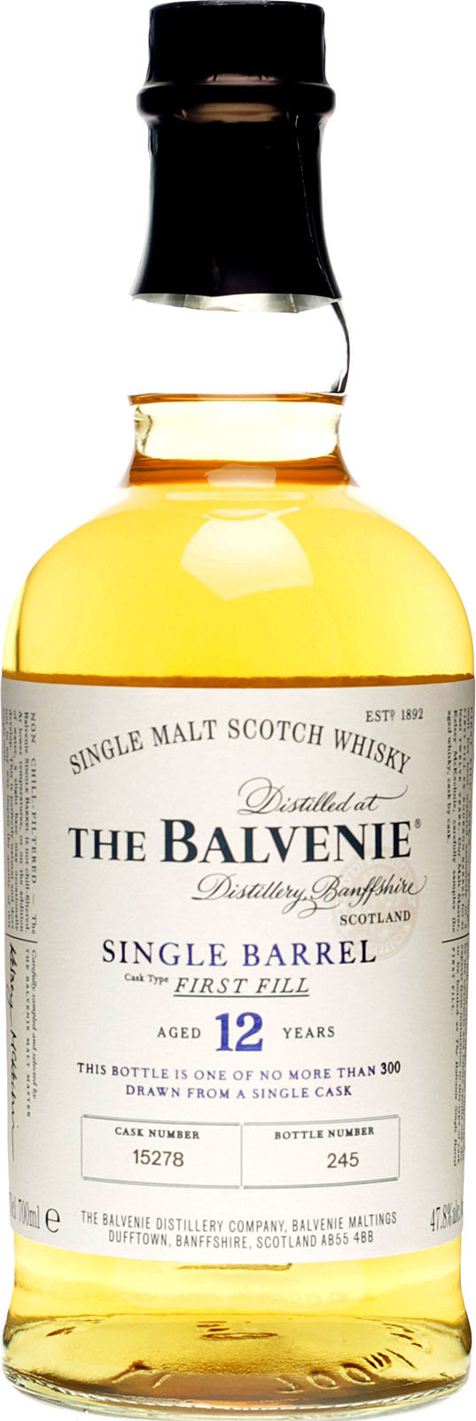 Balvenie 12 Jahre First Fill Single Barrel mit 47,8 % V