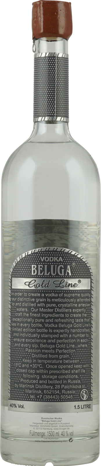 Beluga Gold Line Vodka 1,5 Liter 40 % Vol., limitiert