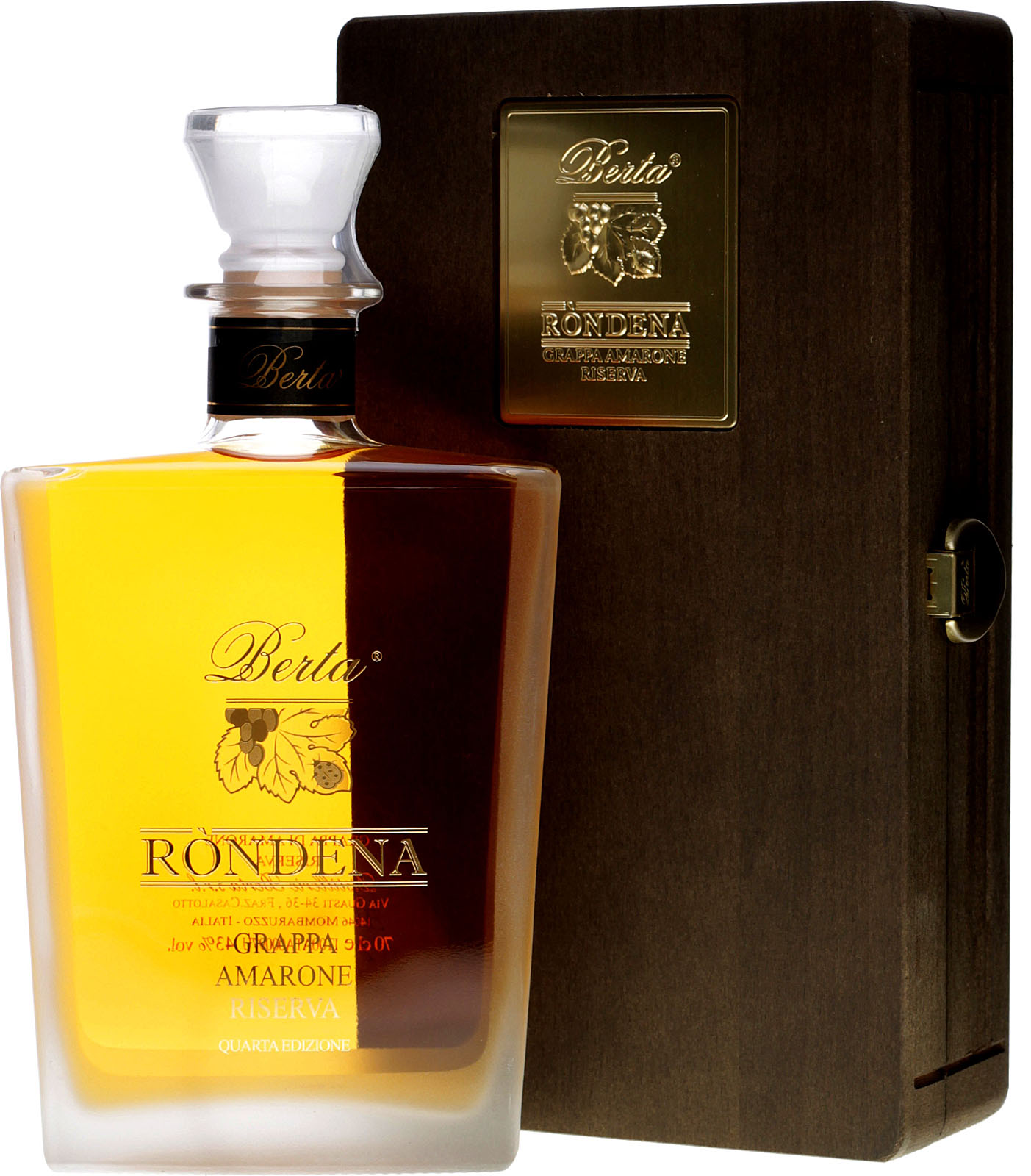 Ròndena Grappa Amarone Riserva , Spezialität, Piemont