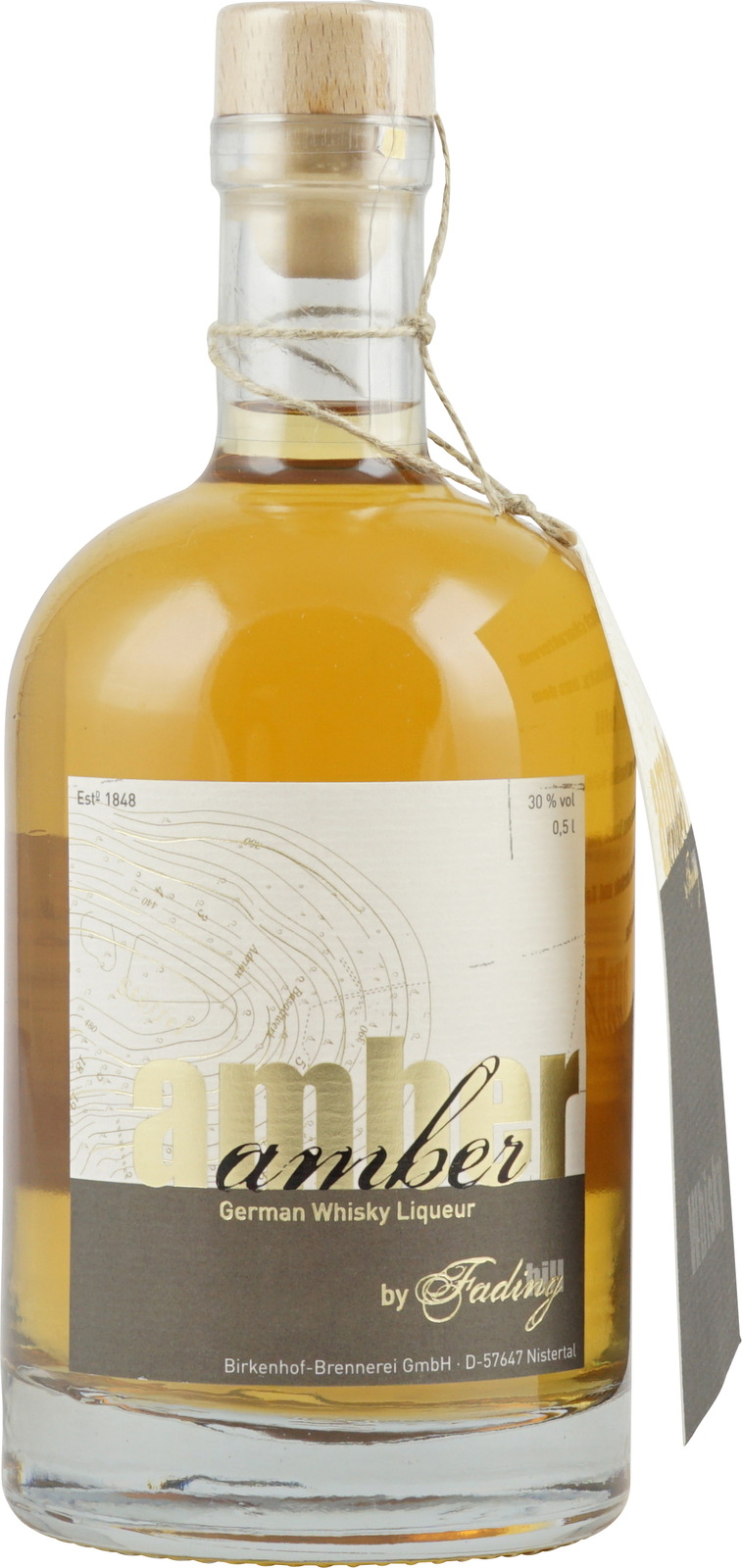Birkenhof Amber Whisky Likör aus Fading Hill Rye Whisky