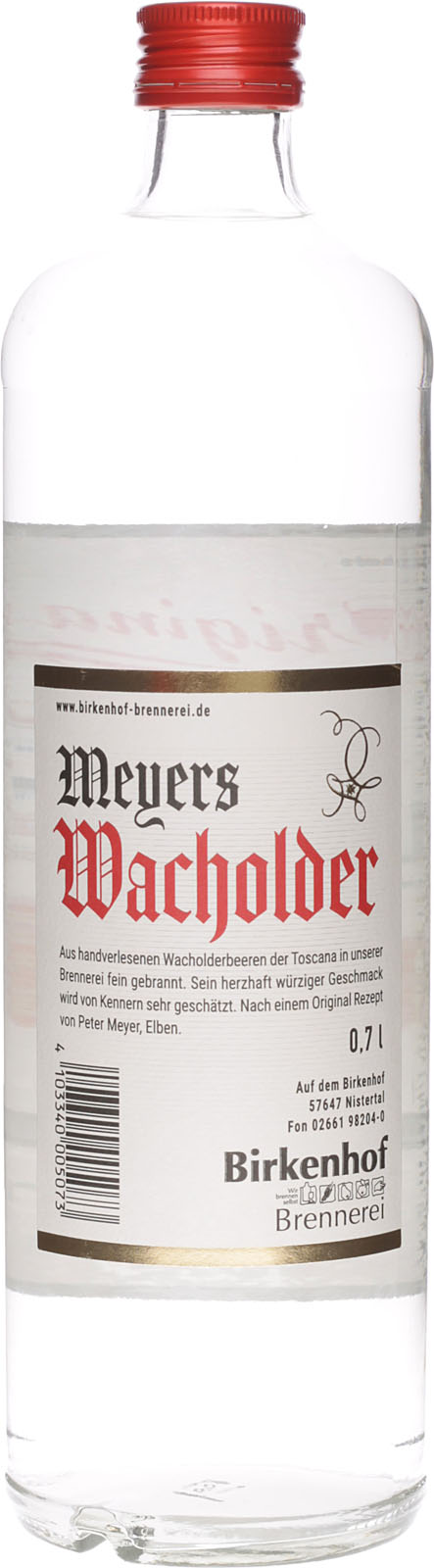 Birkenhof Meyers Wacholder, Wacholderschnaps aus der Br