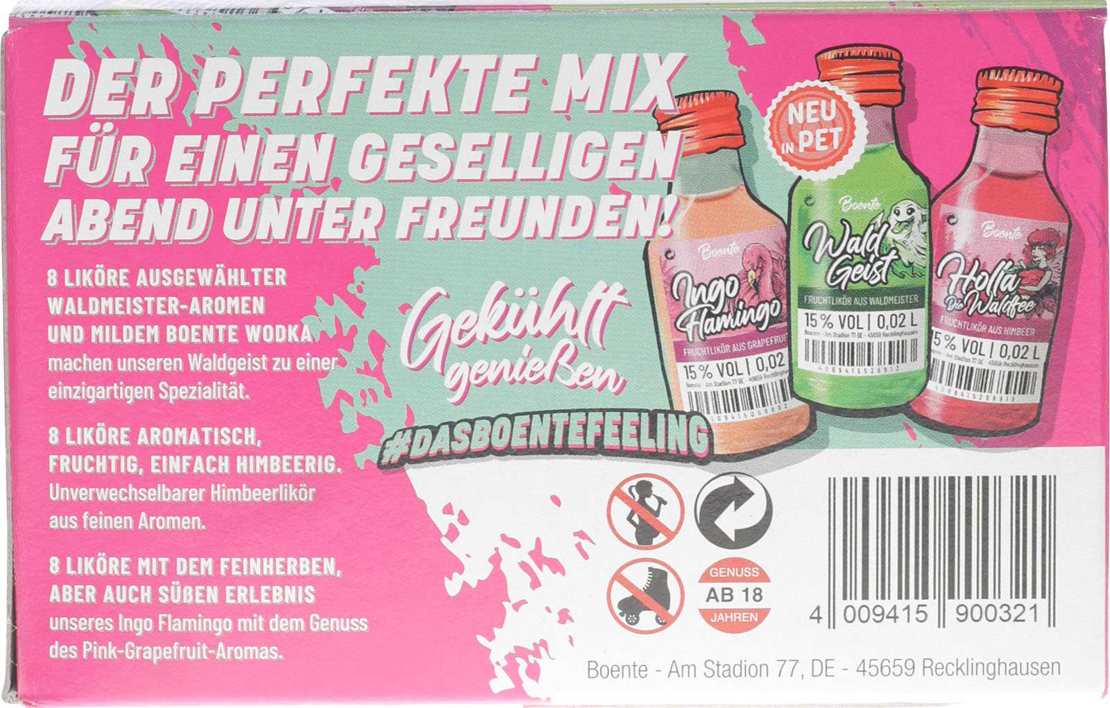 Boente BoomBox Partypack Likörmix PET 24 x 0,02 kaufen.