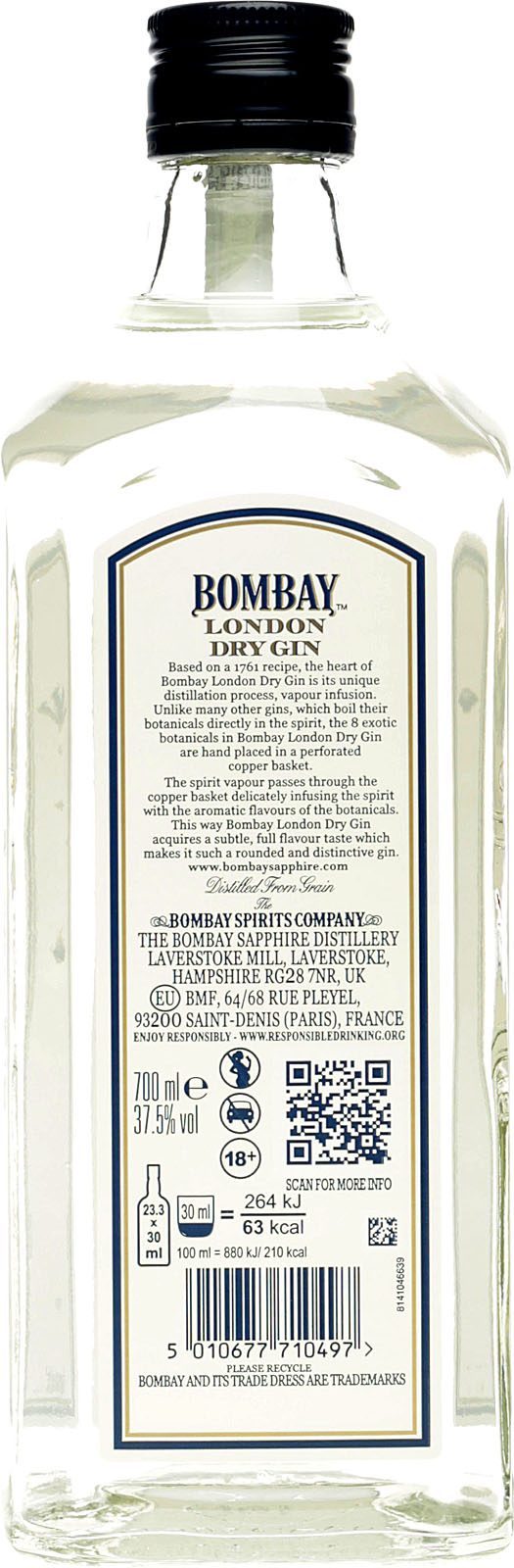 Bombay Original Dry Gin hier im Onlineshop kaufen