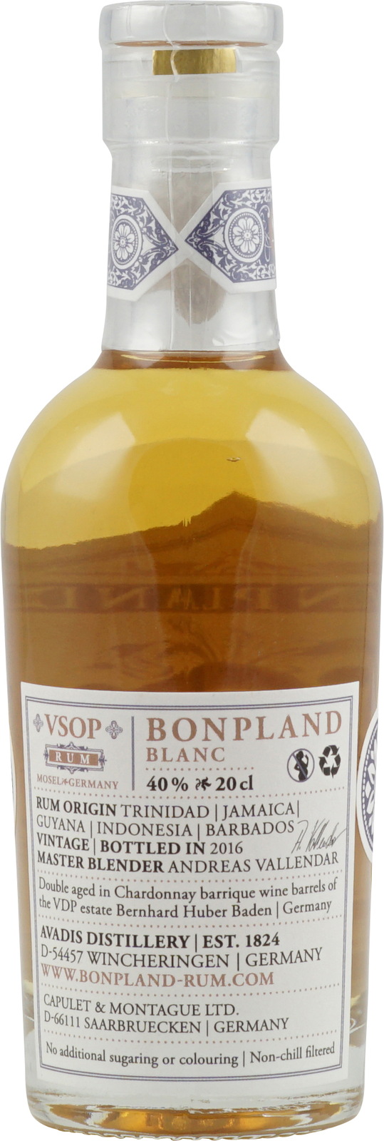 Bonpland Blanc VSOP Rum in 0,2 Liter Flasche hier