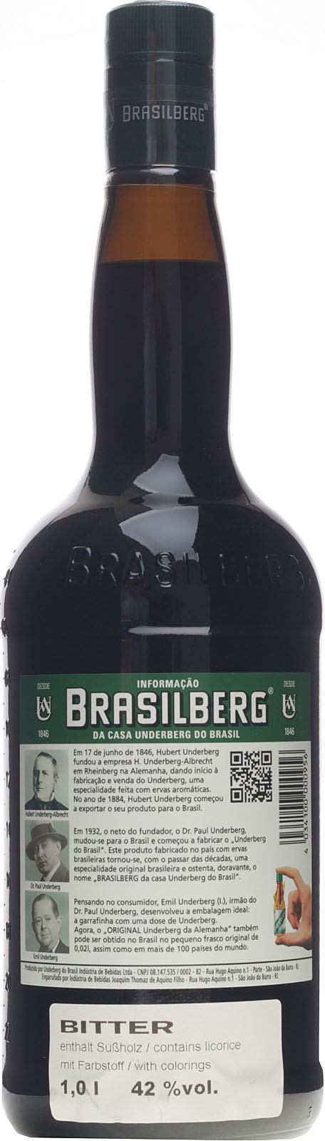 Brasilberg da Casa Underberg 1 Liter mit 42 % hier günstig kaufen