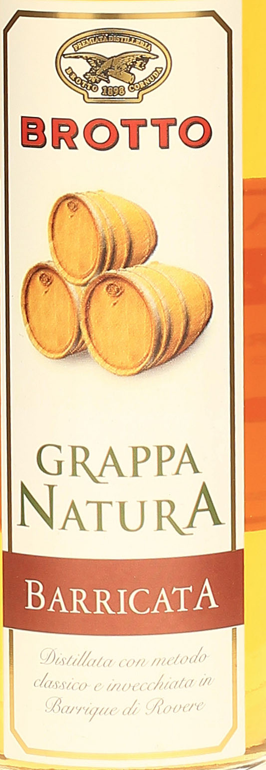 Brotto Grappa Natura 500ml 40% günstig in unserem Grapp