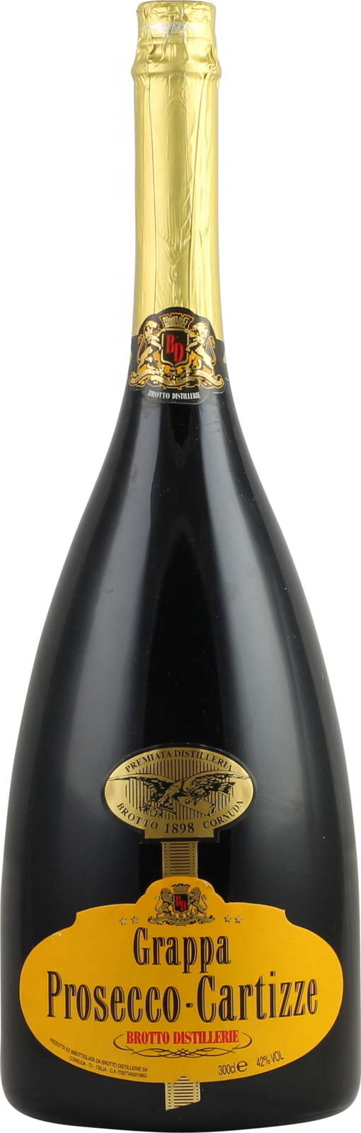 Brotto Grappa Prosecco Cartizze 3000 ml 42 % Vol., Grap