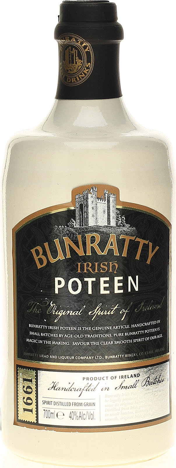 Bunratty Irish Potcheen Spirit 0,7 Liter 40 % Vol.