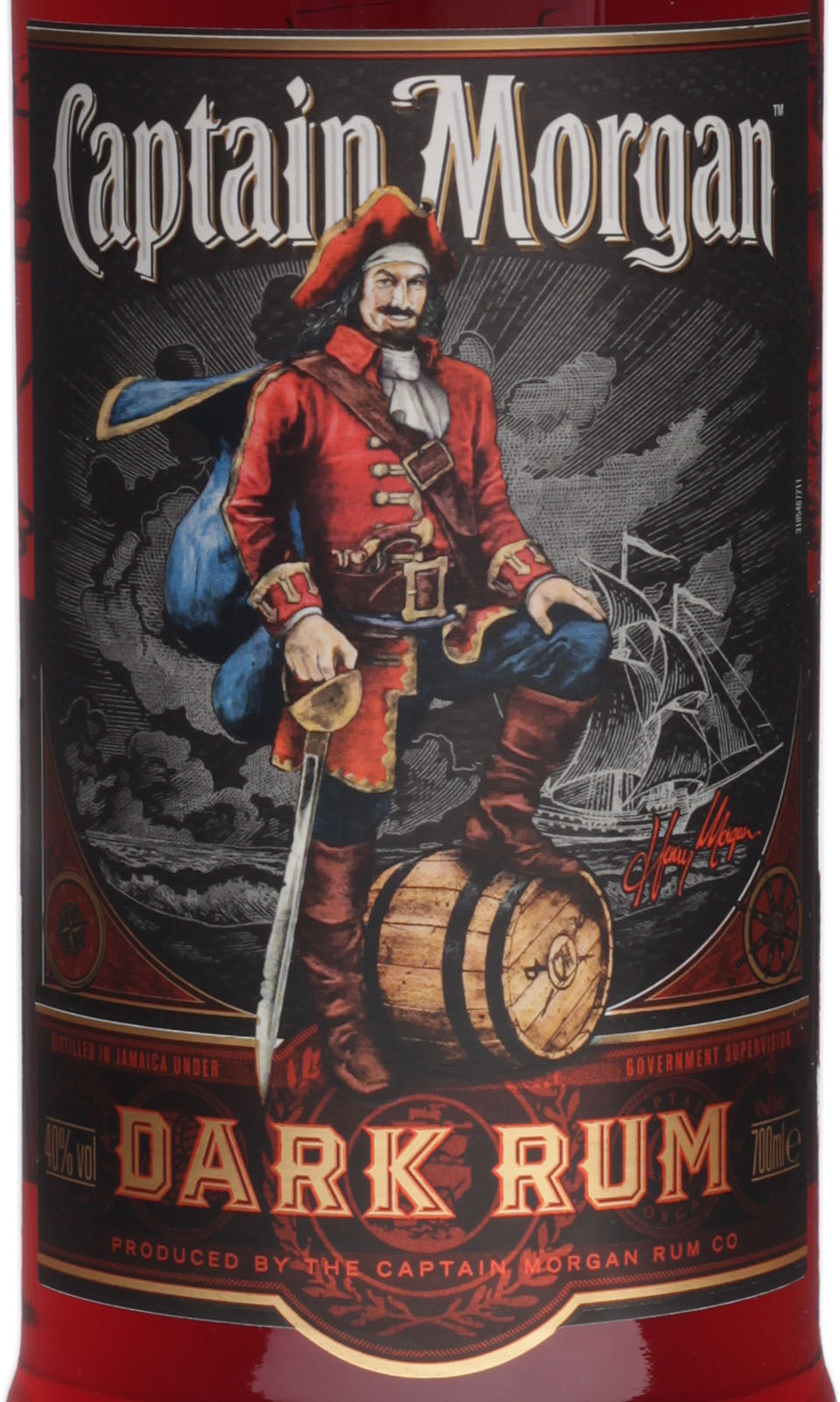 Captain Morgan Dark Rum 0,7 Liter 40 % Vol., online