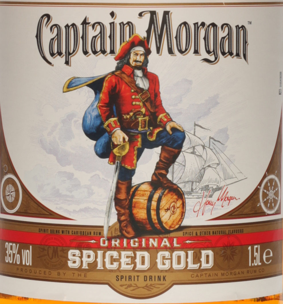 Captain Morgan Spiced Gold Barrel Bottle 1,5 Liter 35 %