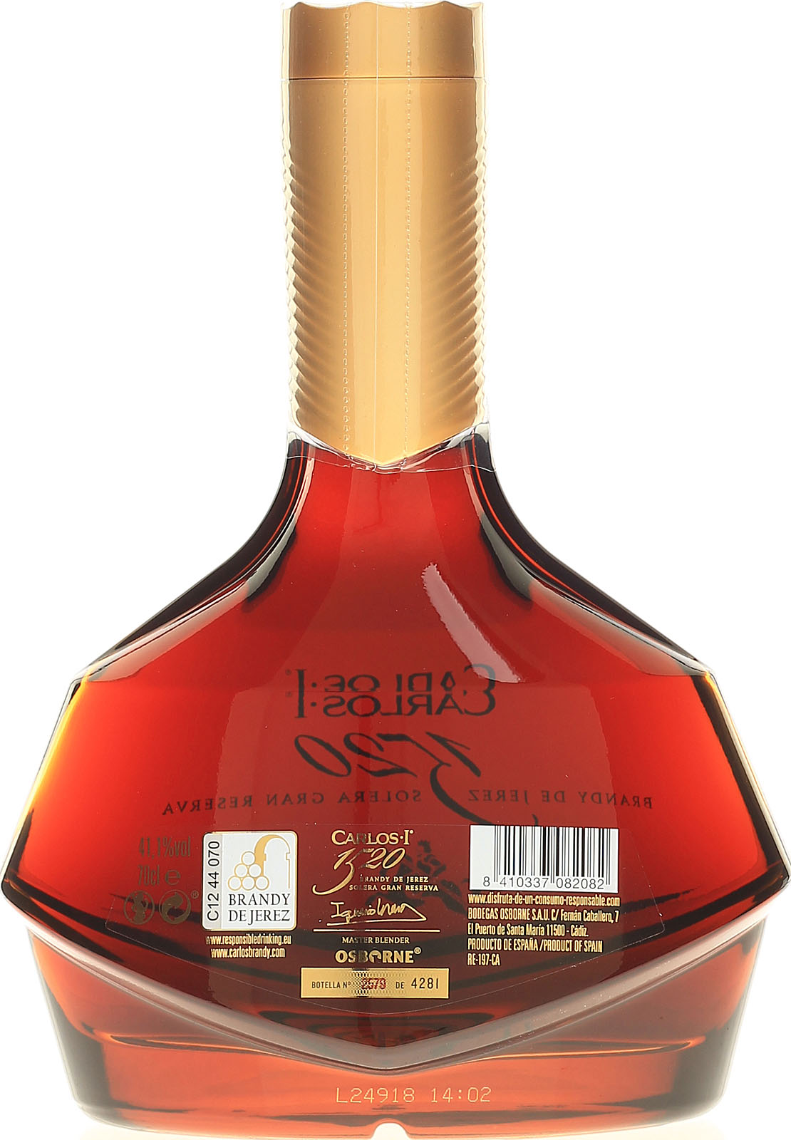 Carlos I 1520 Brandy de Jerez Gran Reserva, Brandy-Meis