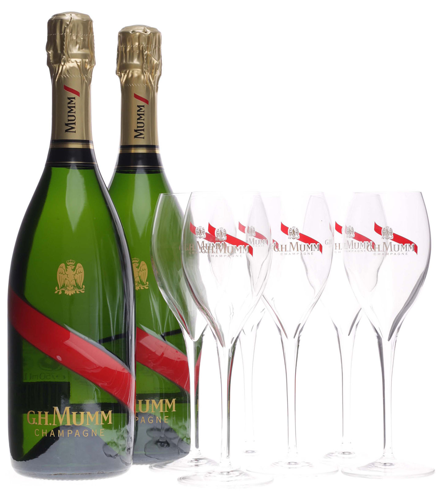 Champagner Mumm Grand Cordon als Set im Shop kaufen