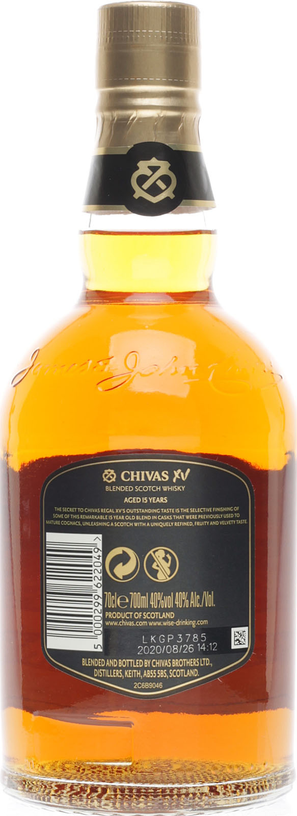 Chivas Regal 15 Jahre mit Cognac Fass finish
