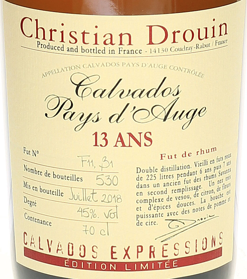 Christian Drouin Calvados Fut du Rhum limitiert bei uns