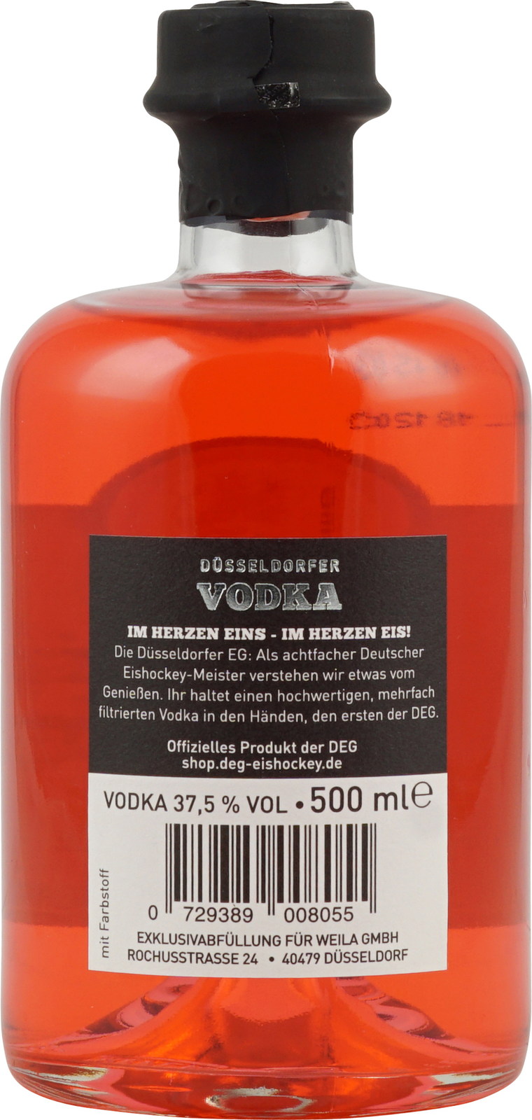 DEG Vodka 0,5 l 37,5 % Vol. der neue Vodka für DEG-Fans