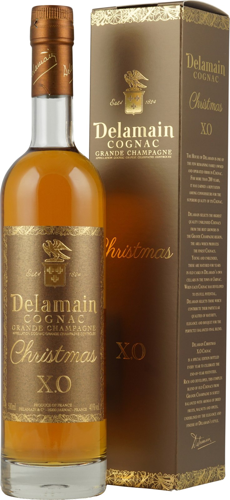 Delamain Christmas Cognac 0,5 Liter 40 % Vol.