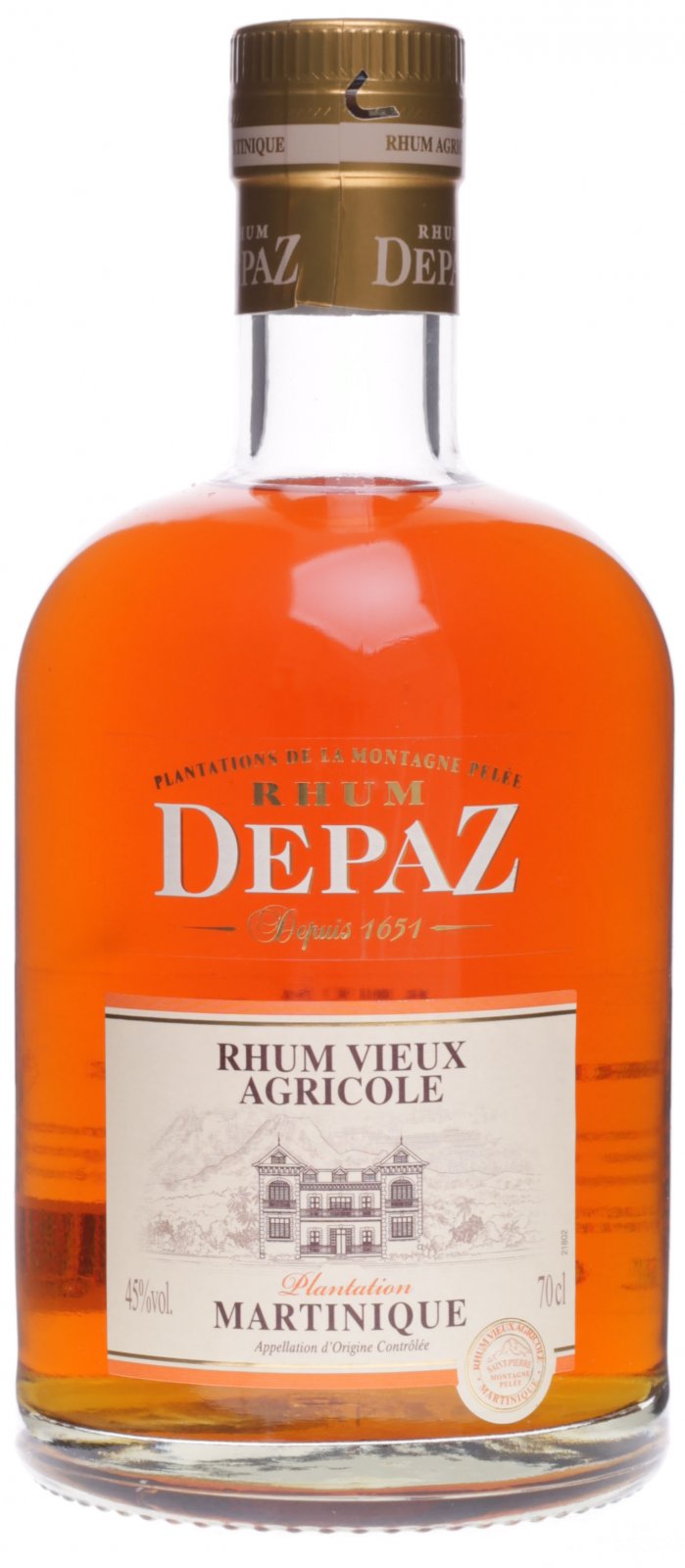 Depaz Rhum Plantation Vieux Agricole 0,7 Liter 45 % Vol
