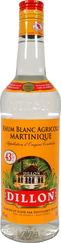 Rhum Blanc aus der Dillon Destillerie von der Insel Mar