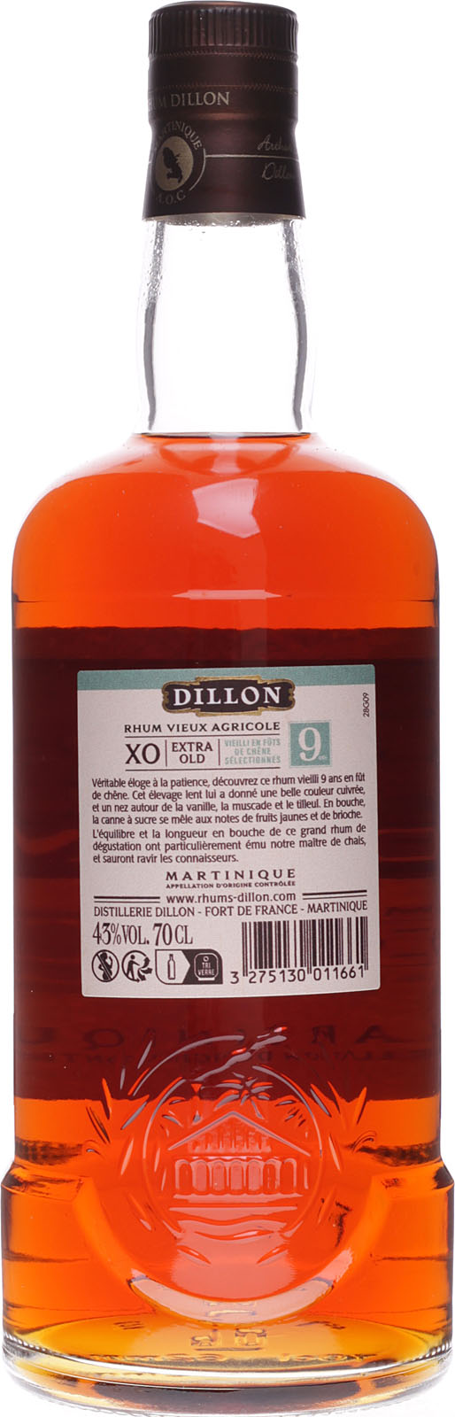 Dillon Rhum Vieux XO 9 Jahre 0,7 Liter 43 % Vol. bei un