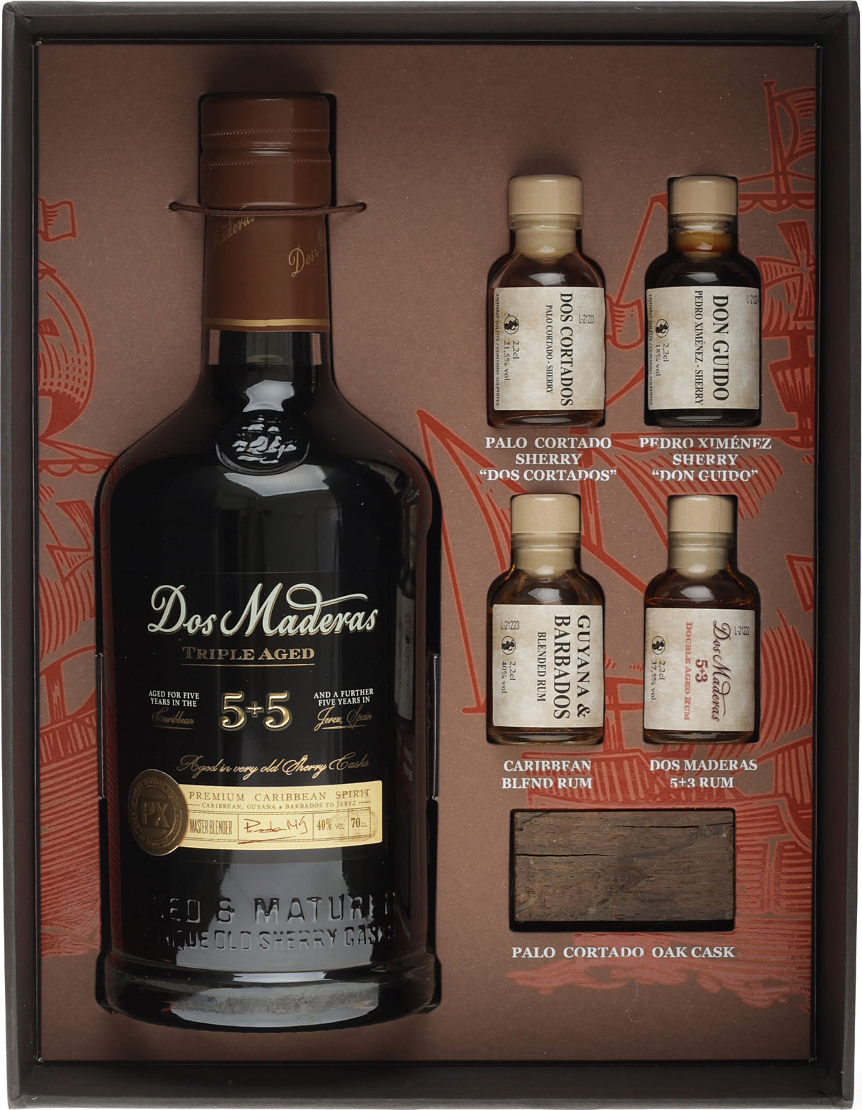 Dos Maderas PX 5 + 5 Jahre 0,7 Liter + Tasting Set bei