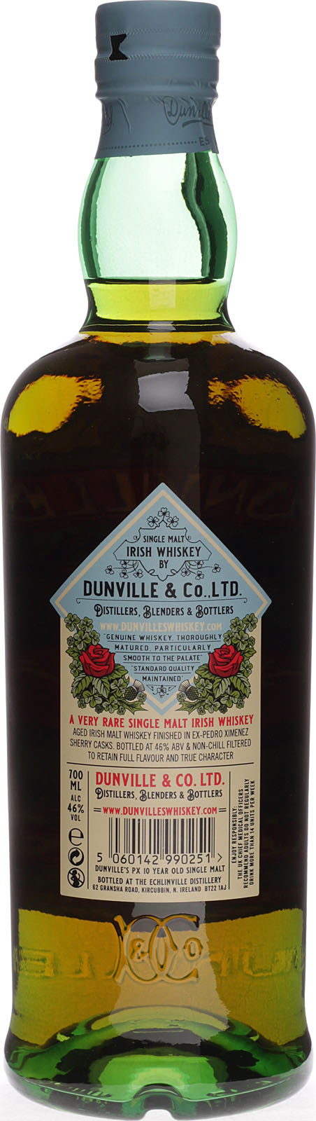 Dunville´s 10 YO PX Finish Irish Whiskey bei uns im Sh